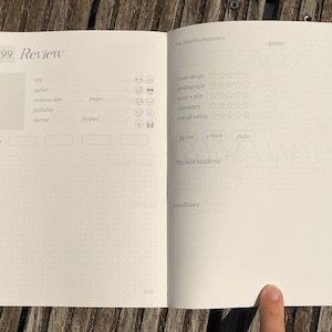 READING JOURNAL AESTHETIC | Book Journal | Book Diary | Softcover ...