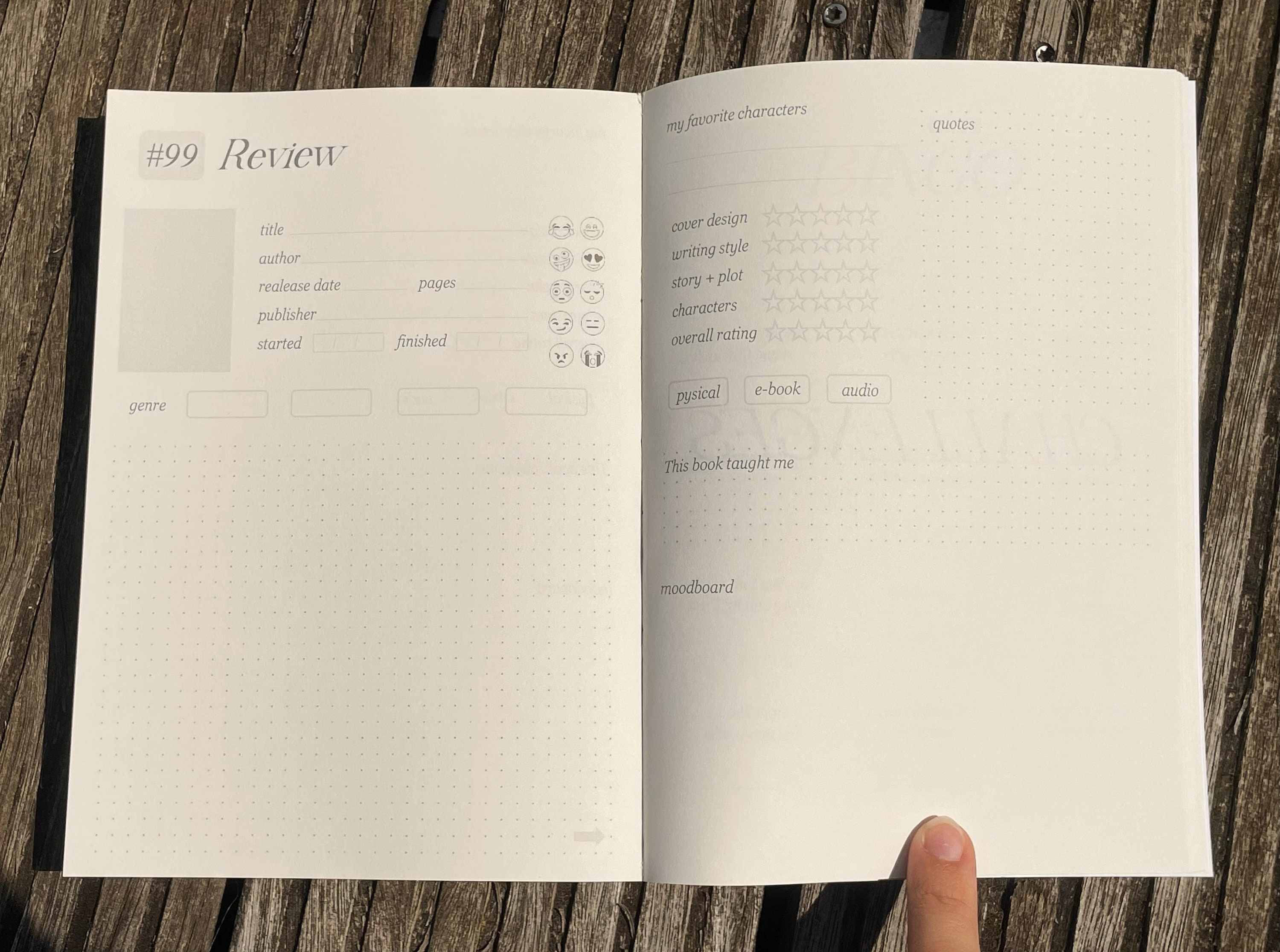 READING JOURNAL AESTHETIC Book Journal Book Diary Softcover Reading ...