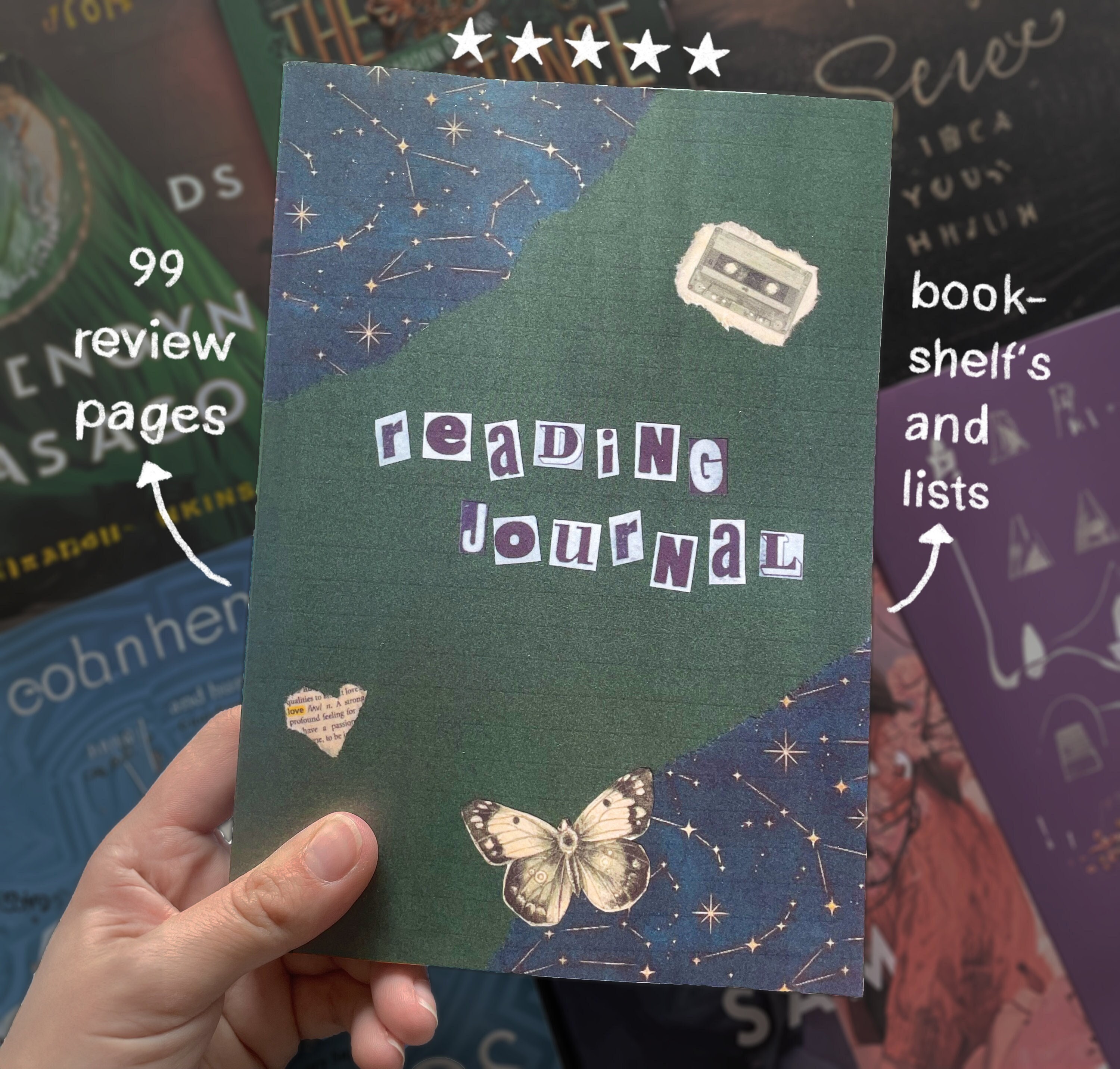 READING JOURNAL AESTHETIC Book Journal Book Diary Softcover Reading ...