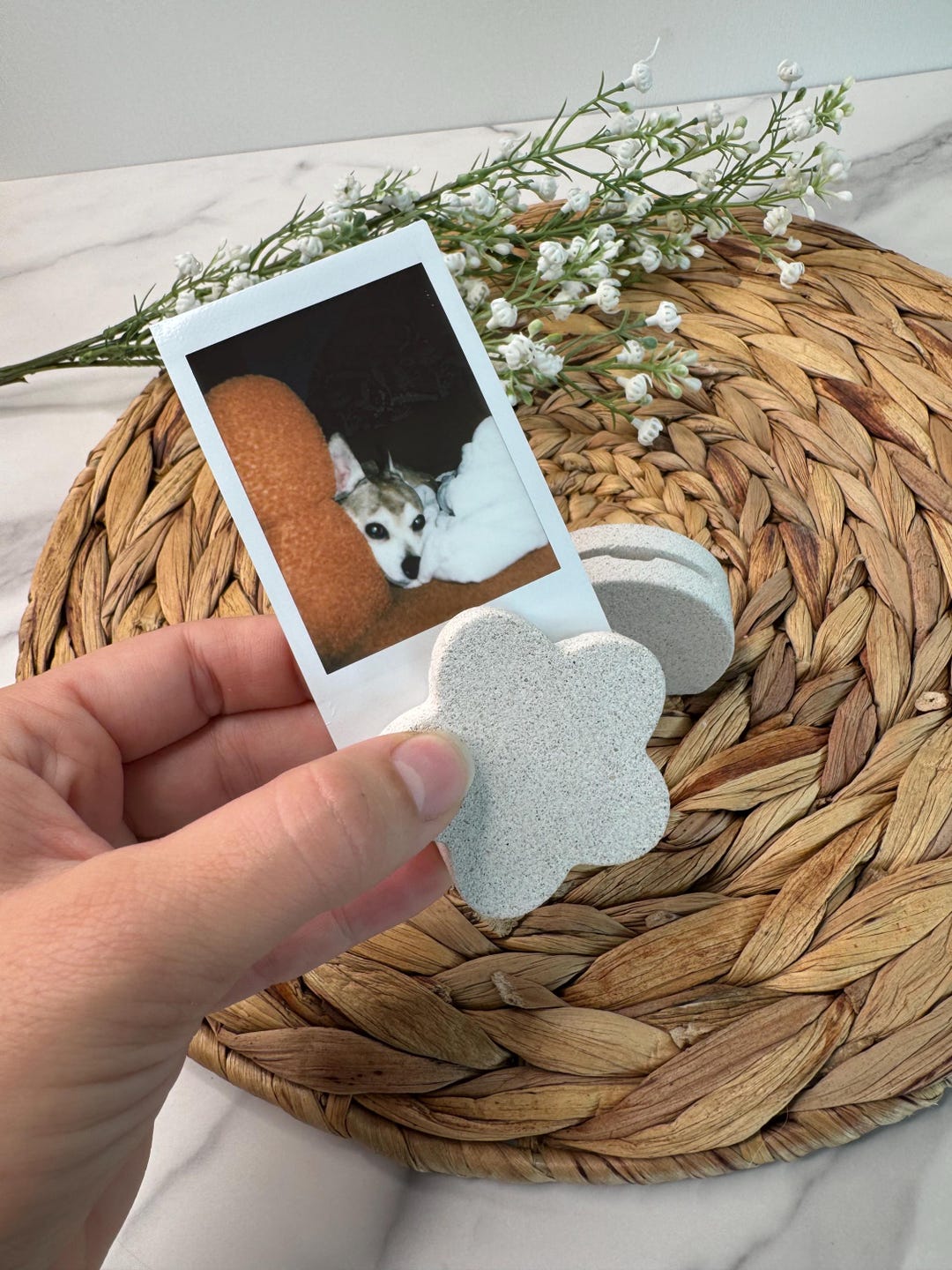 Photo Natural Sand Stone Texture Instax Polaroid Place Card Holder - Etsy