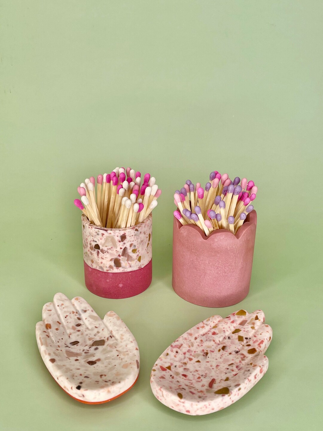 Terrazzo Match Holder Trinket Dish - Etsy