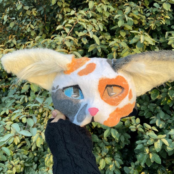 Calico Cat Therian Mask - Etsy