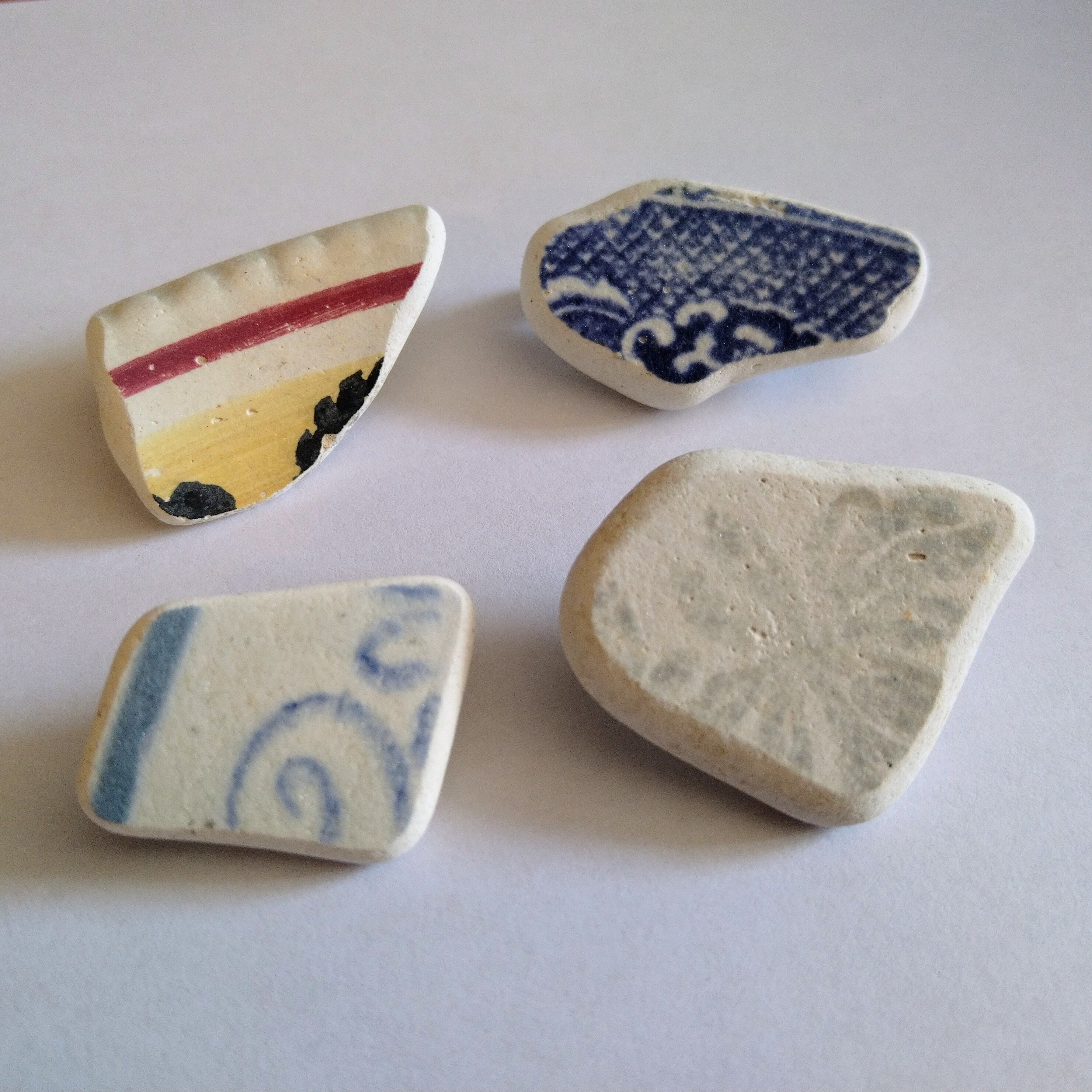 Sea Pottery Pin, Beach Combing Brooch, Badge, Scottish Sea Pottery ...