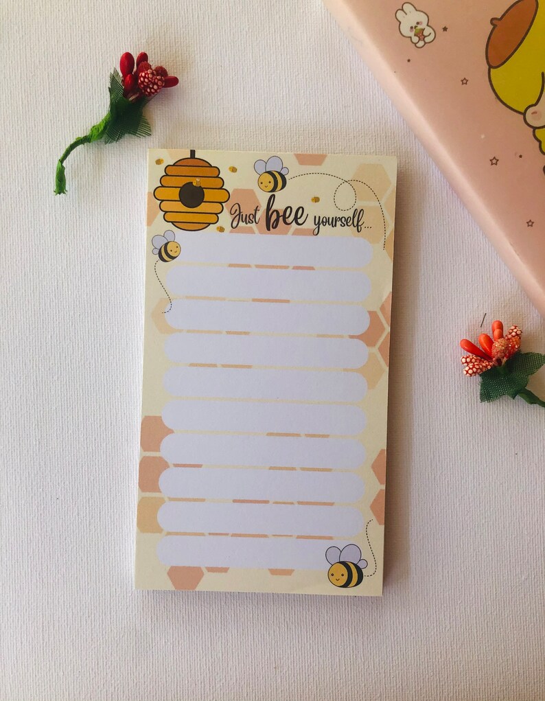 Printable Notepad Bundle - 3in1 - BEE Theme | Digital Downloadable ...