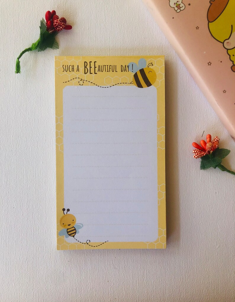 Printable Notepad Bundle - 3in1 - BEE Theme | Digital Downloadable ...