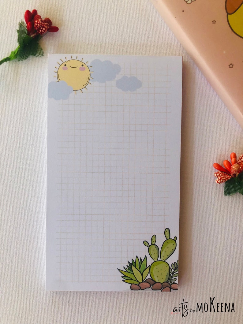 Printable Notepad Bundle 3in1 CACTUS Theme Digital Downloadable Product ...