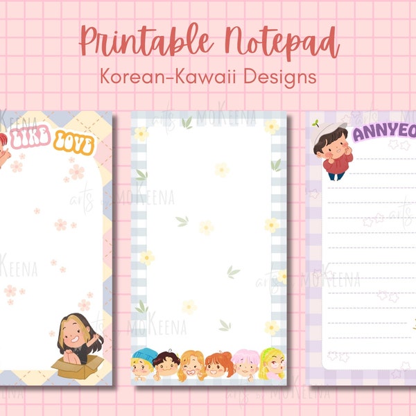 Printable Notepad Template - Etsy