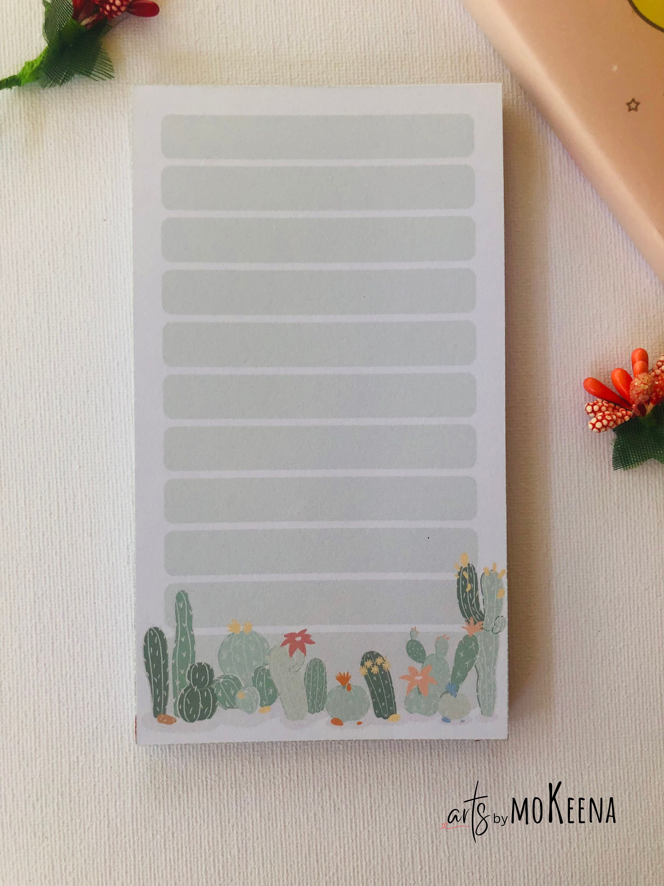 Printable Notepad Bundle 3in1 CACTUS Theme Digital Downloadable Product ...