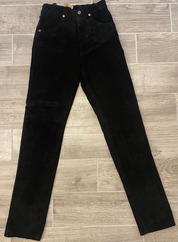 Vintage Wangler Black Suede Jeans - Gem