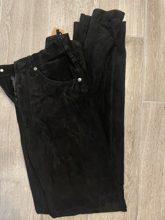 Vintage Wangler Black Suede Jeans - Gem
