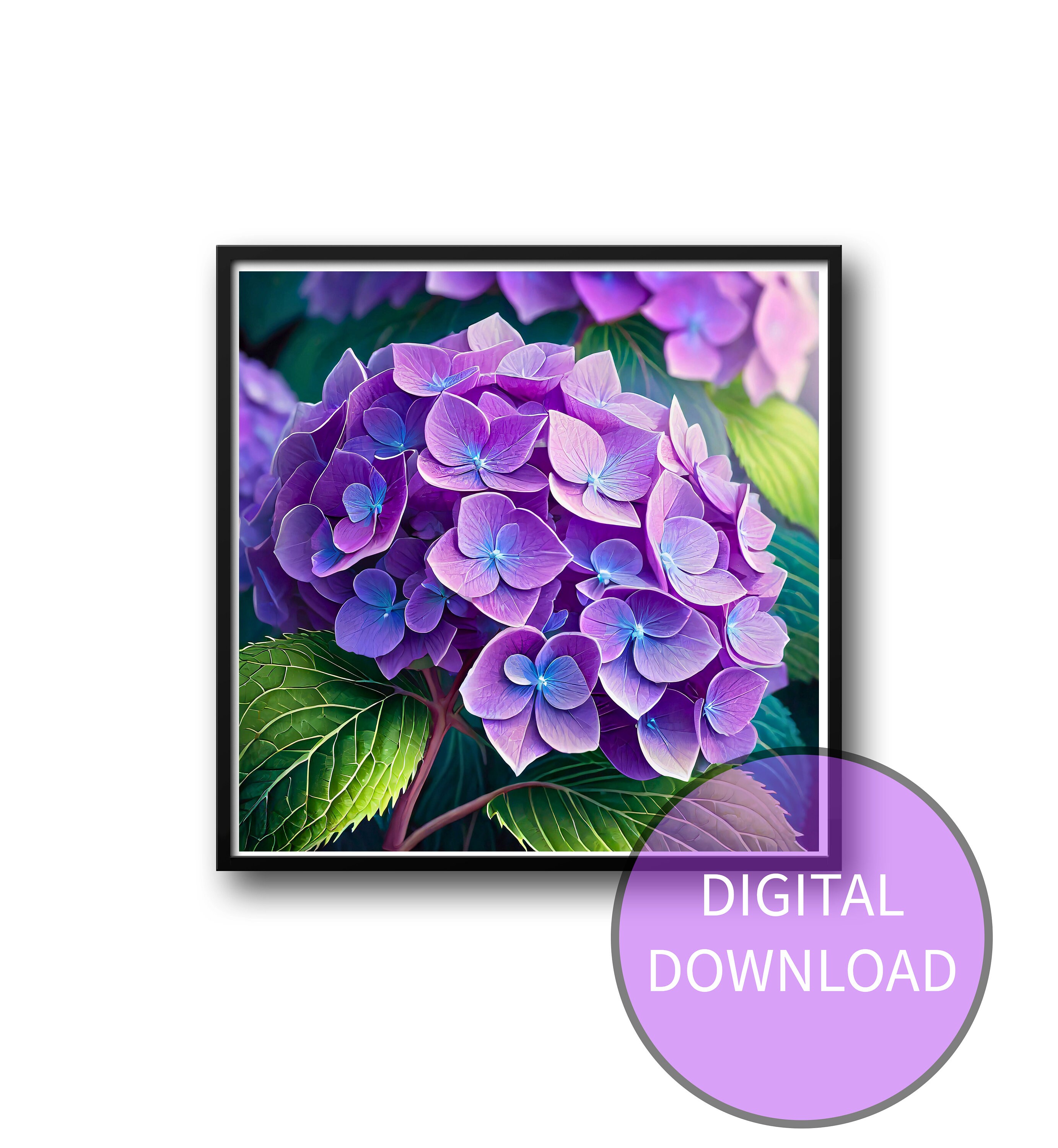 Botanical Hydrangeas Wall Art, Set of 4 Hydrangeas Art Printable - Etsy