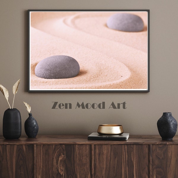 Zen Rocks Wall Art - Etsy