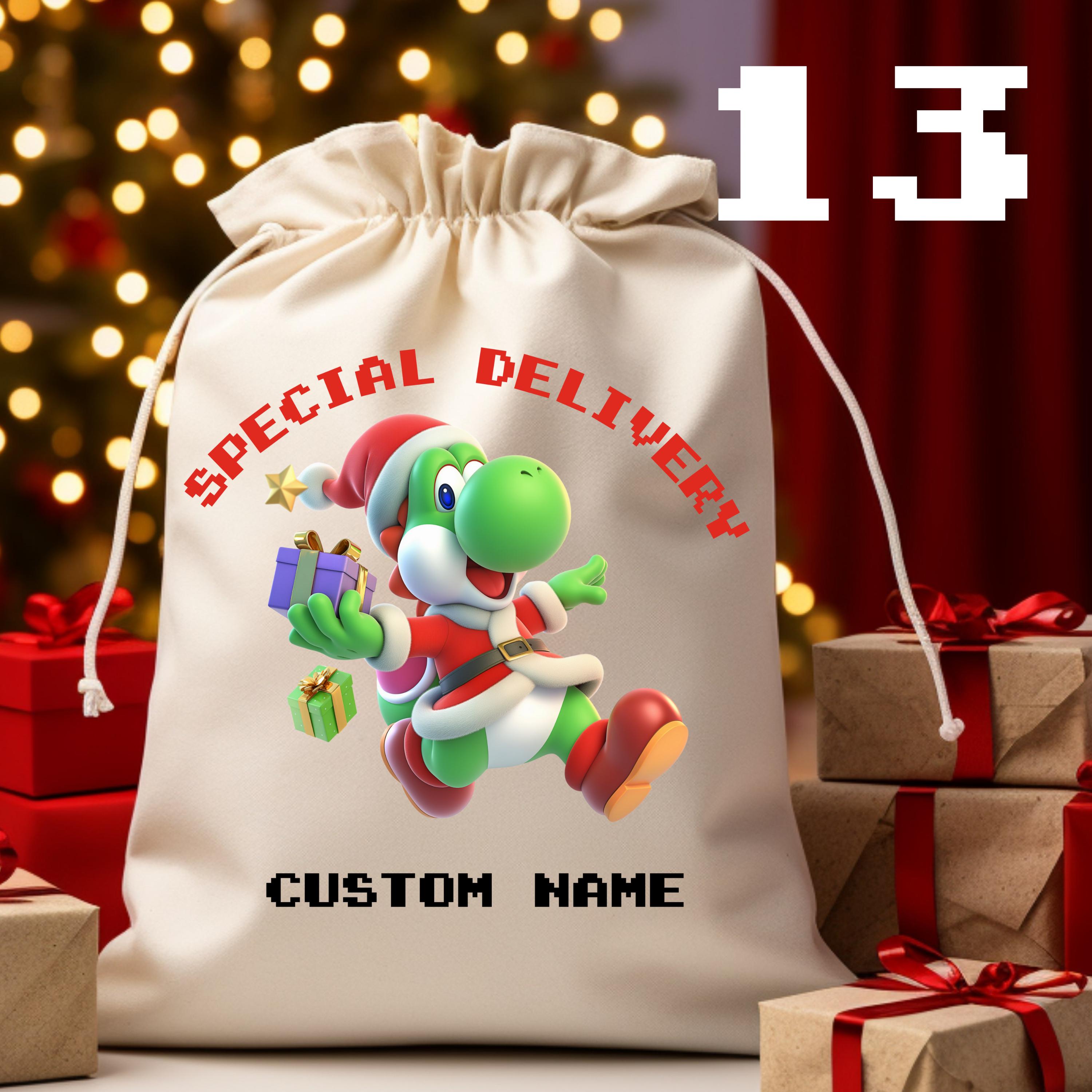 Personalized Nintendo Super Mario Brothers Santa Sacks: Custom ...