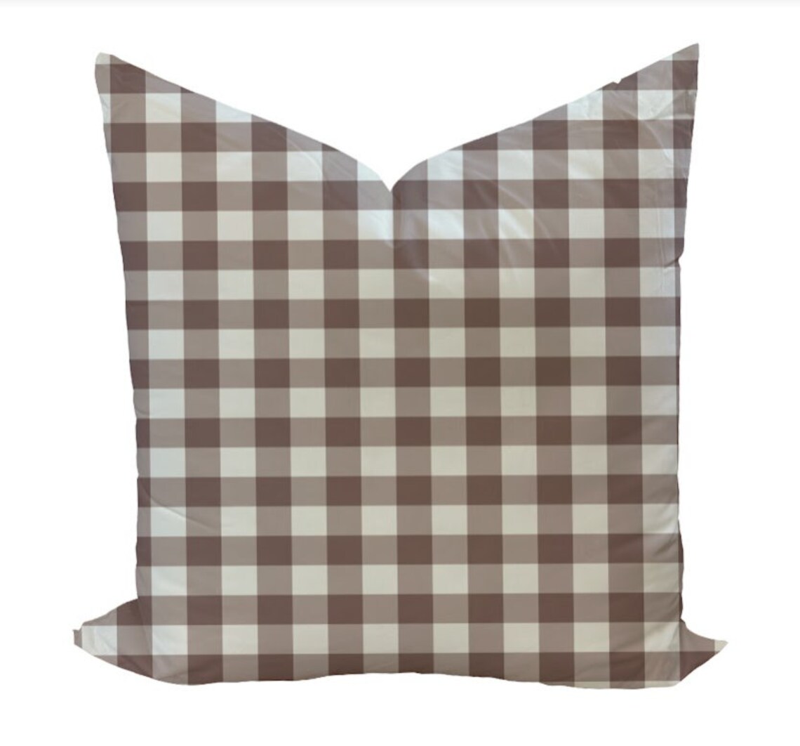 Iva Check in Pluff Pillow Cover - Etsy