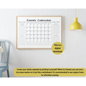 36x24 Kitchen Command Center, School Planner, Family Calendar ...