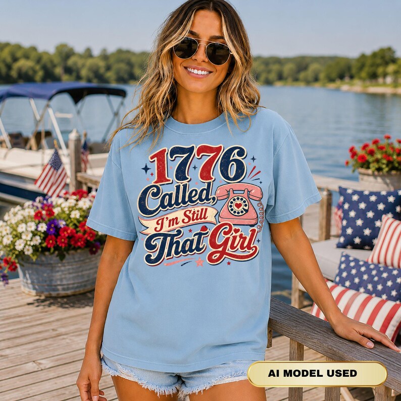 Patriotic Shirt Design, USA 250 Coquette America T-shirt Graphic PNG ...