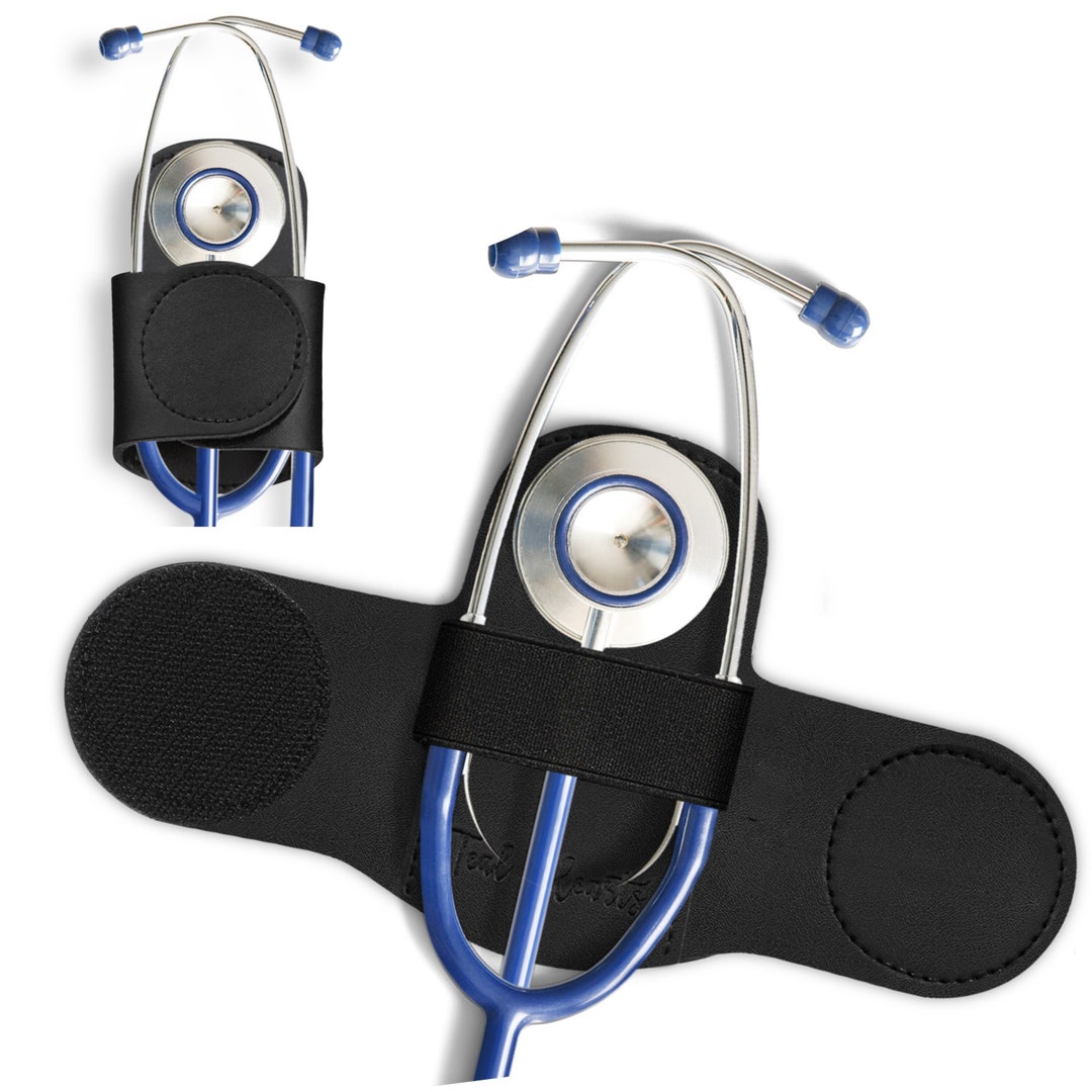 Teal Hearts Genuine Leather Stethoscope Holder With Hip Clip - Etsy
