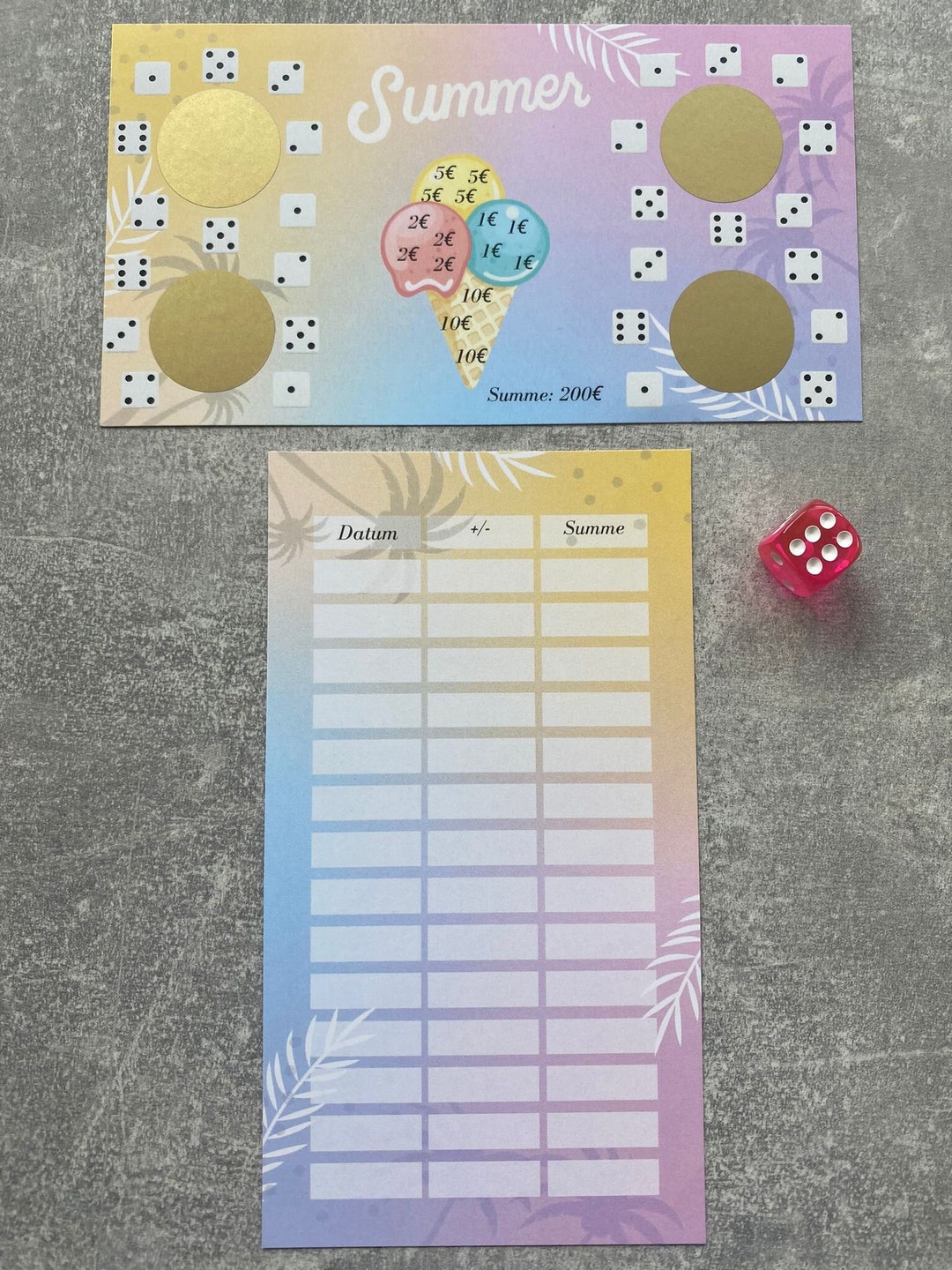 Buzzer / Dice Challenge / Scratch Challenge / Envelope Method - Etsy