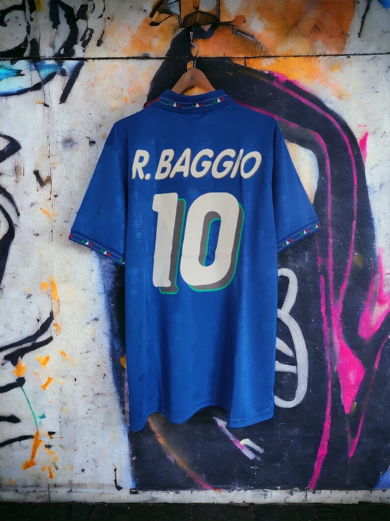 Italy 1994 Retro Football Shirt Vintage Soccer Jersey Kit Maglia Calcio ...
