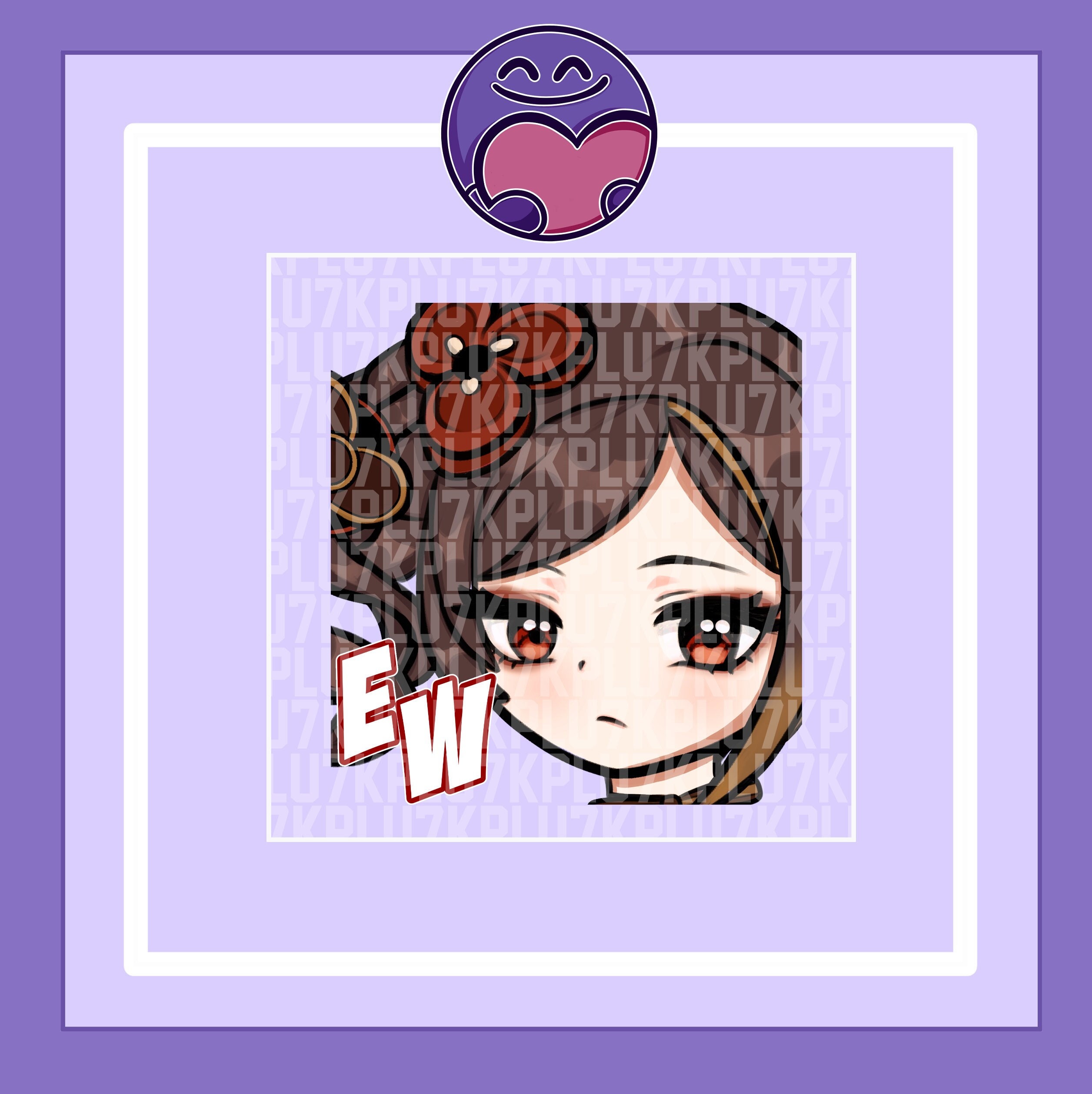 Genshin Impact Chiori EW Disgusted Twitch Emote - Etsy