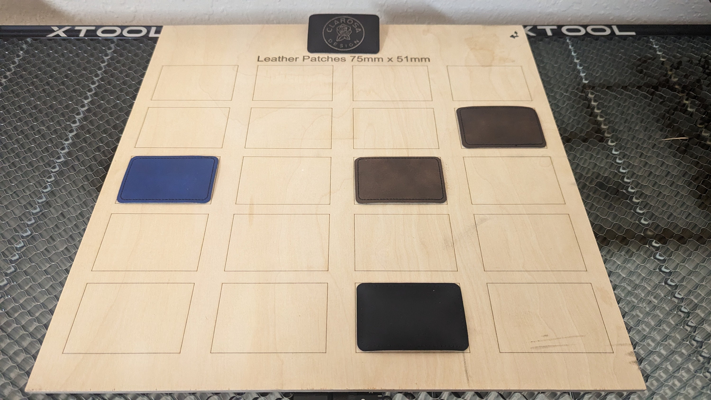 Rectangle Leather Patches Jig Template, Lightburn AI DXF SVG File ...