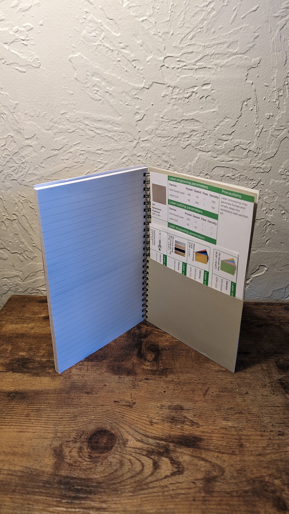 Lightburn Notebook & Cheat Sheet, Lightburn, Journal, Windows, Mac ...