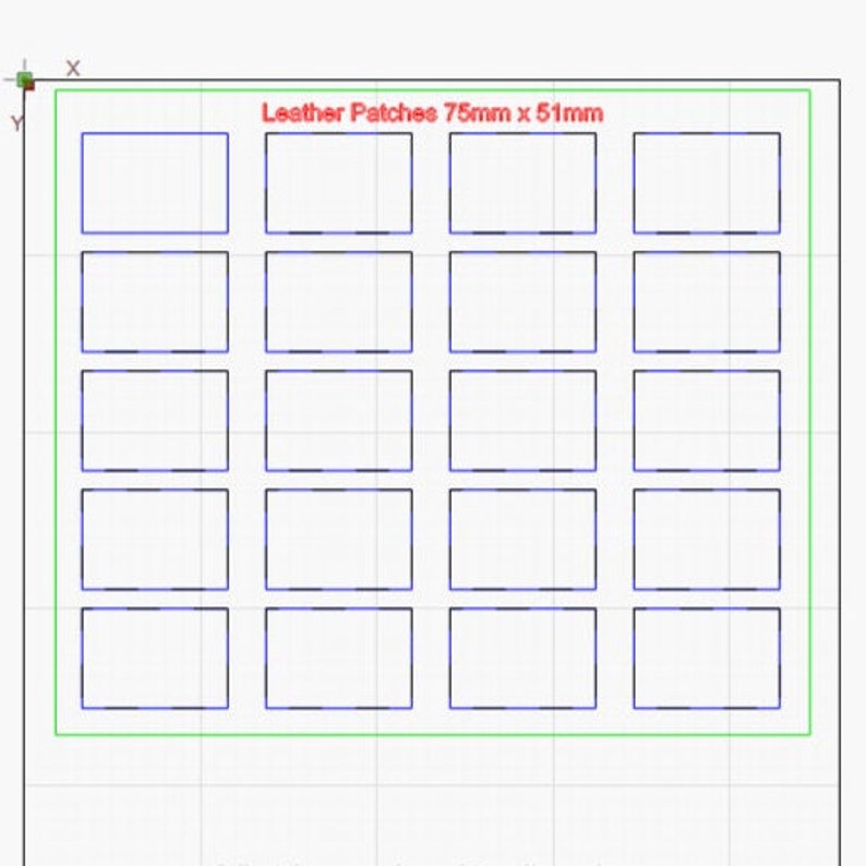 Rectangle Leather Patches Jig Template, Lightburn AI DXF SVG File, Digital Prints, Laser Cut ...