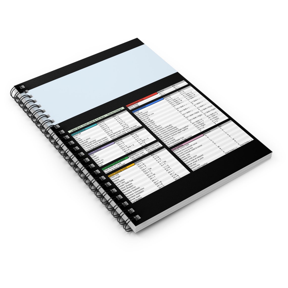 Lightburn Notebook & Cheat Sheet, Lightburn, Journal, Windows, Mac ...