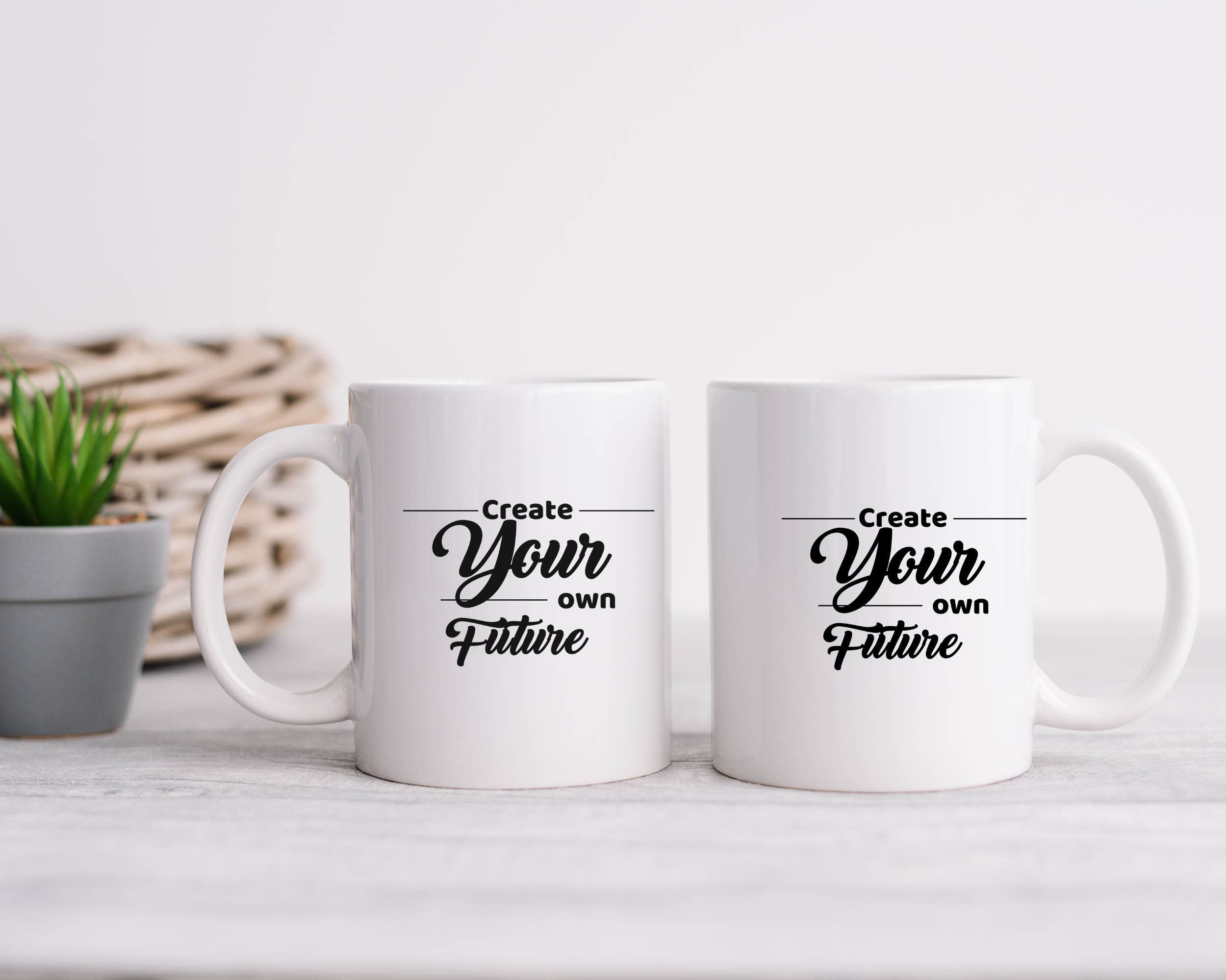 Create Your Own Future Positive Coffee Mug Motivational Gift ...