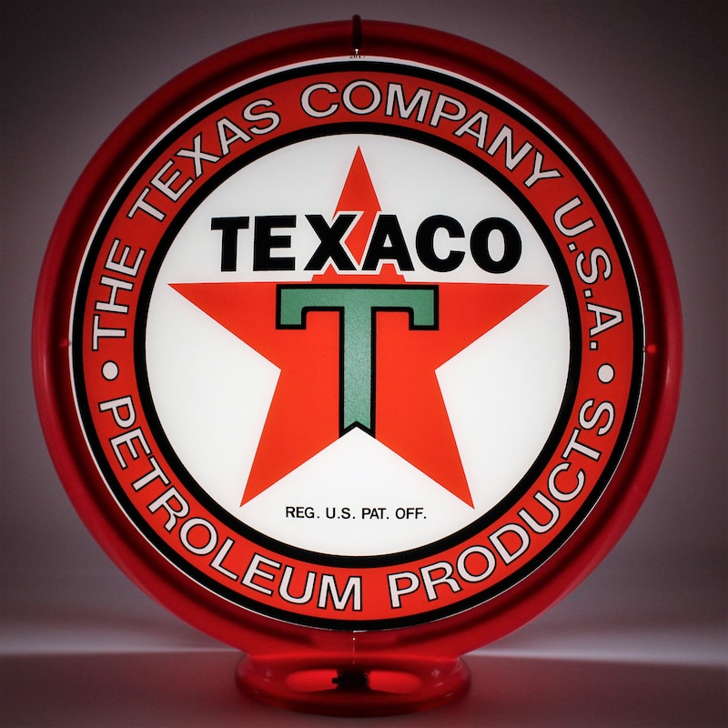 Texaco Gas Pump Globe - Etsy