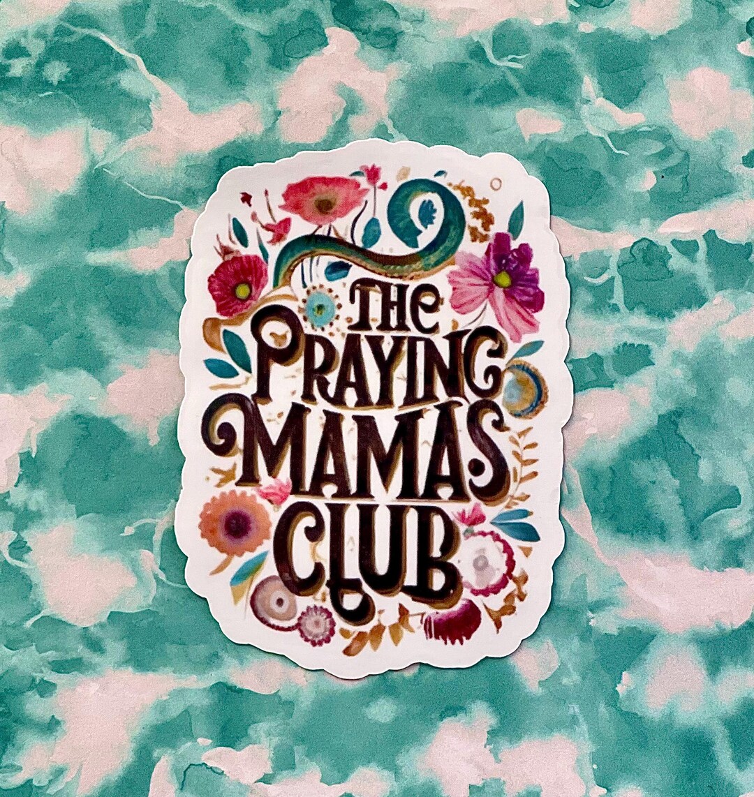 The Praying Mama Club Sticker Decal - Etsy