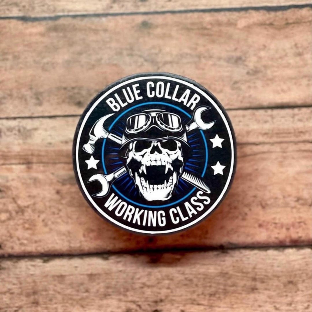 Blue Collar Working Class Sticker - Etsy