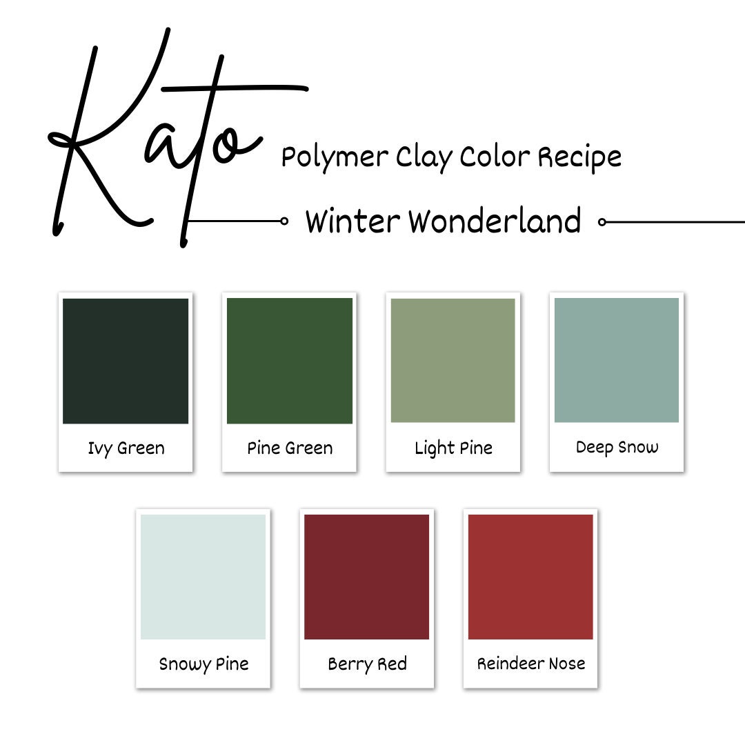 KATO Winter Wonderland Color Recipe Guide for Color Mixing Winter ...