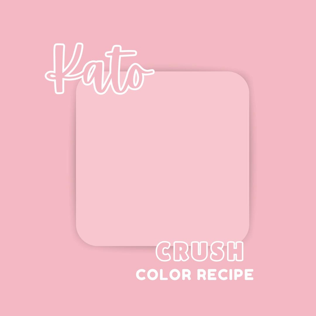 Kato Clay Color Recipe Guide: Light Orangey Pink "crush" (digital ...