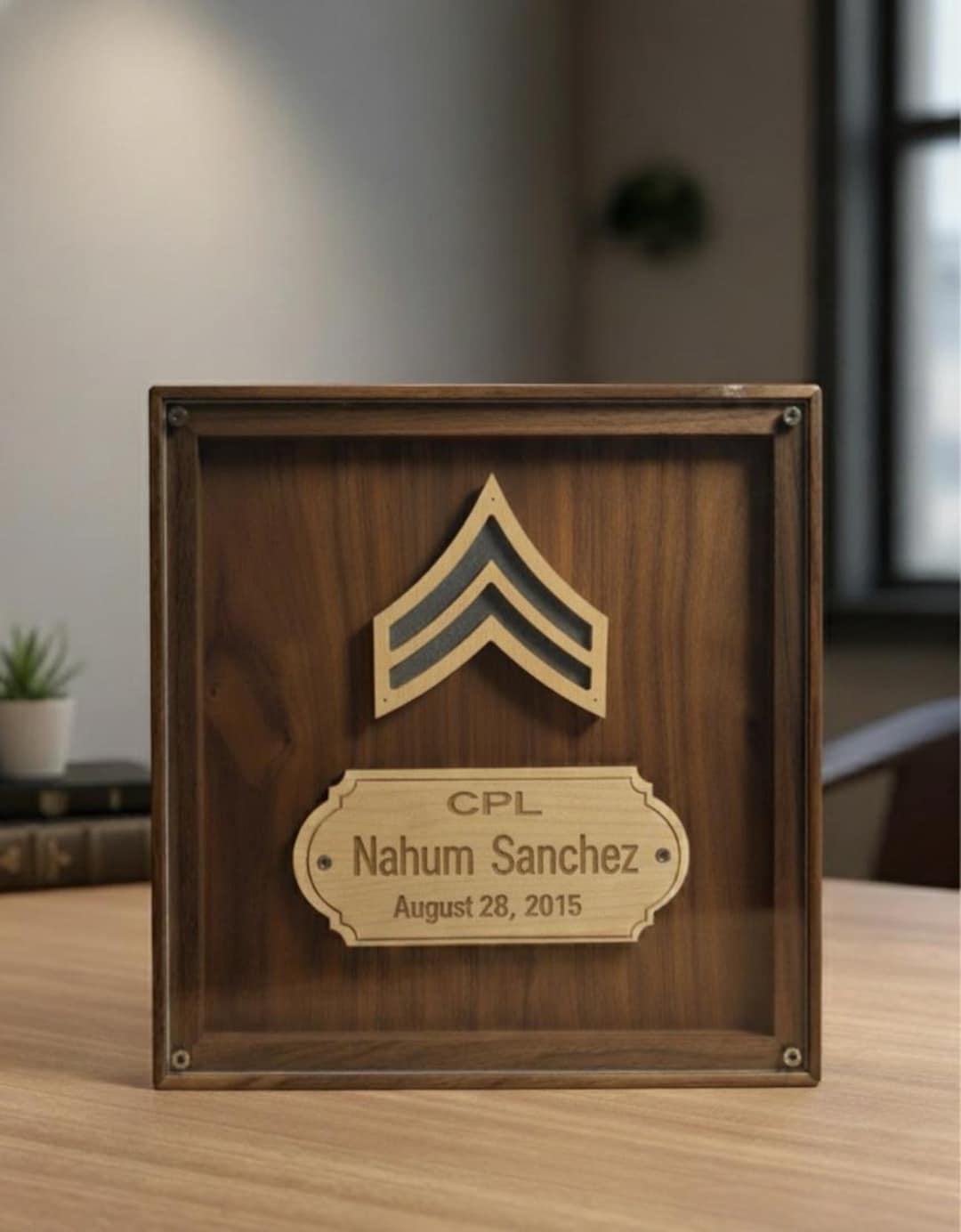 Custom Military Rank Promotion Plaque - Etsy