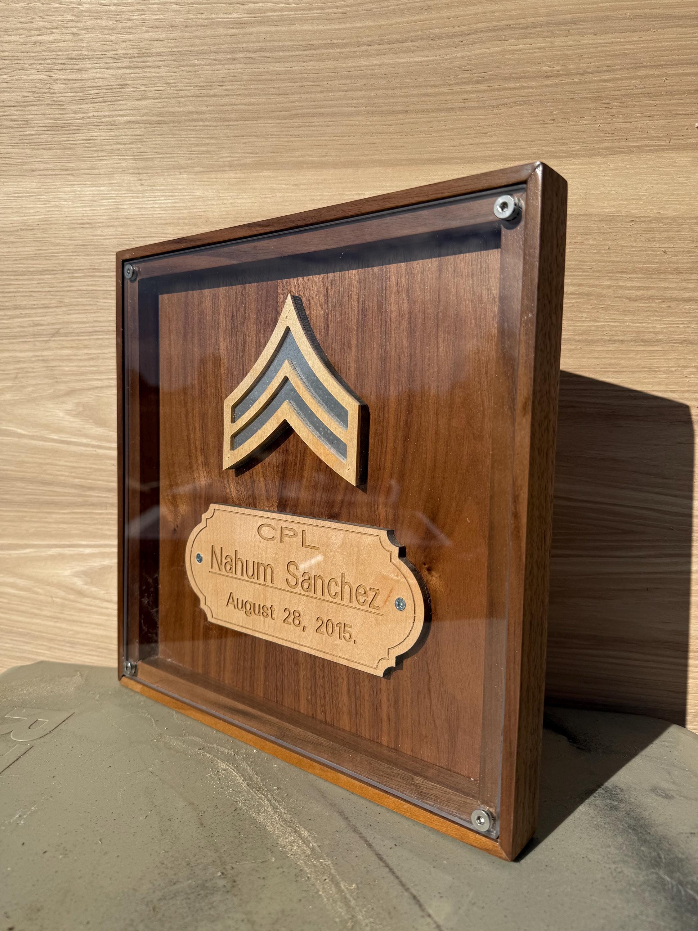 Custom Military Rank Promotion Plaque - Etsy