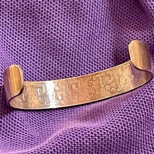 Hopi Sterling Silver Overlay Water Wave Cuff by Weaver Selina (1944 ...