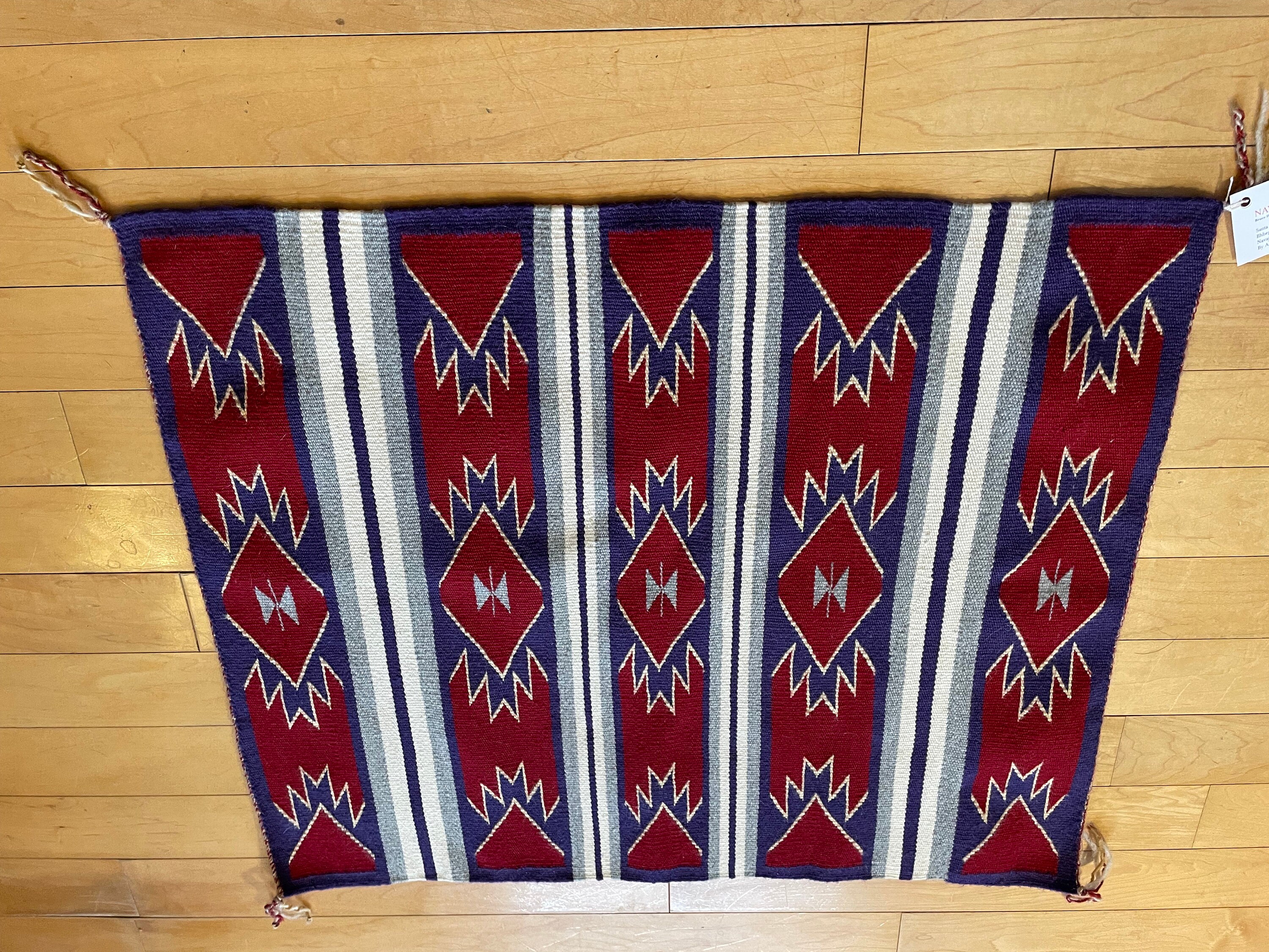 Navajo Red Mesa, 1980's, A1 Condition. Red and Purple W/cream and Grey ...
