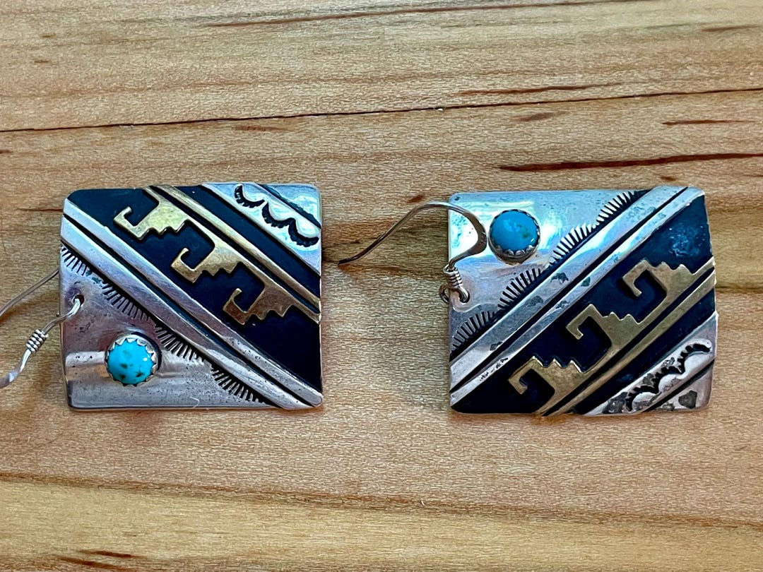 Tommy ('40-2014) & Rose Singer Mastersilversmiths, Navajo Sterling, 14K ...