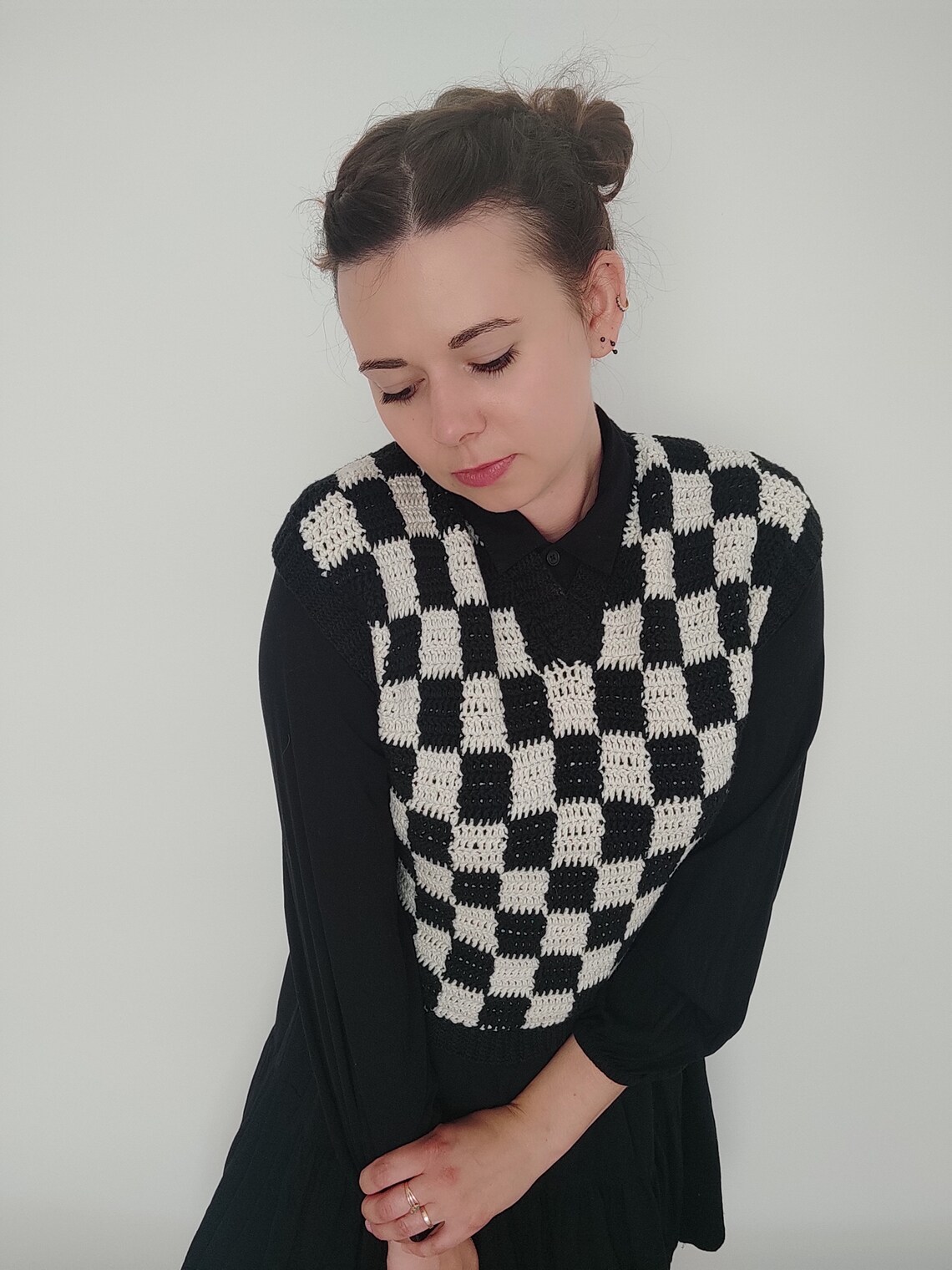 PDF Crochet Pattern the Vichy Vest Made-to-measure Size Inclusive - Etsy