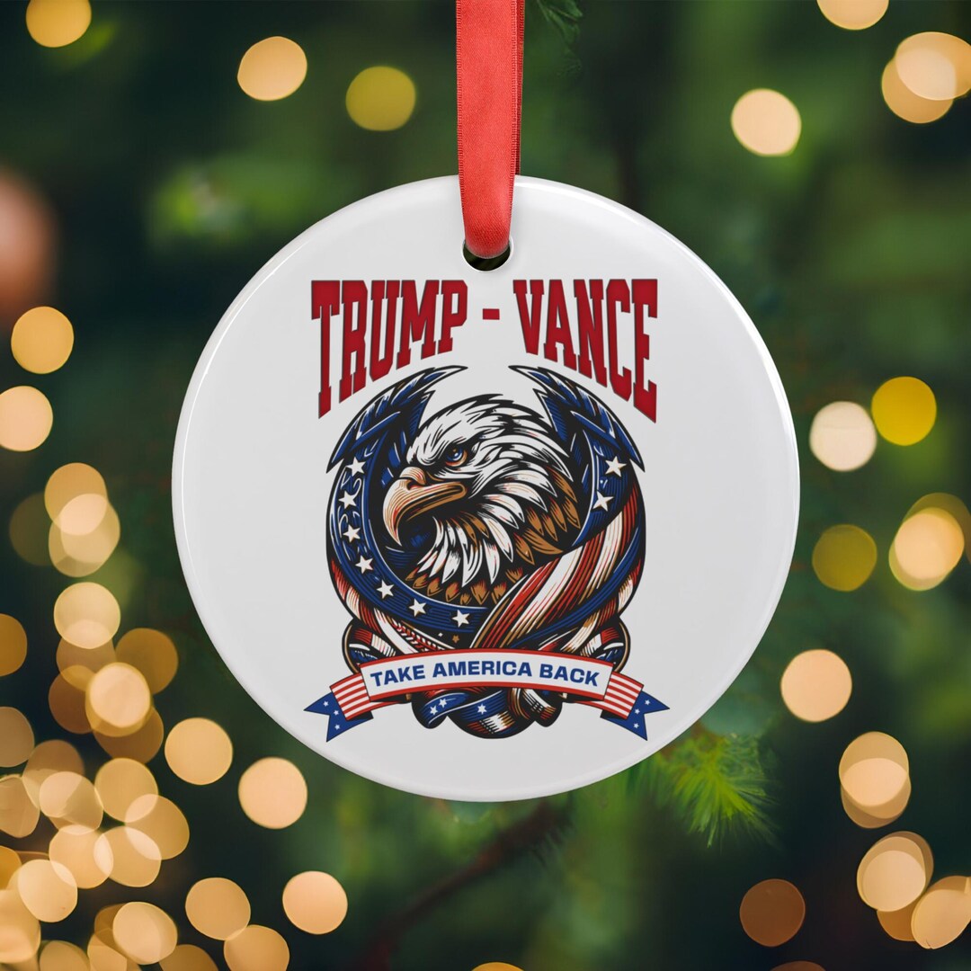 Patriotic Donald Trump-jd Vance Keepsake Ornaments for Christmas,best ...