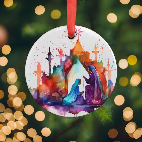 Jesus Christ is Born Religious Keepsake Ornament Gift,gift for ...