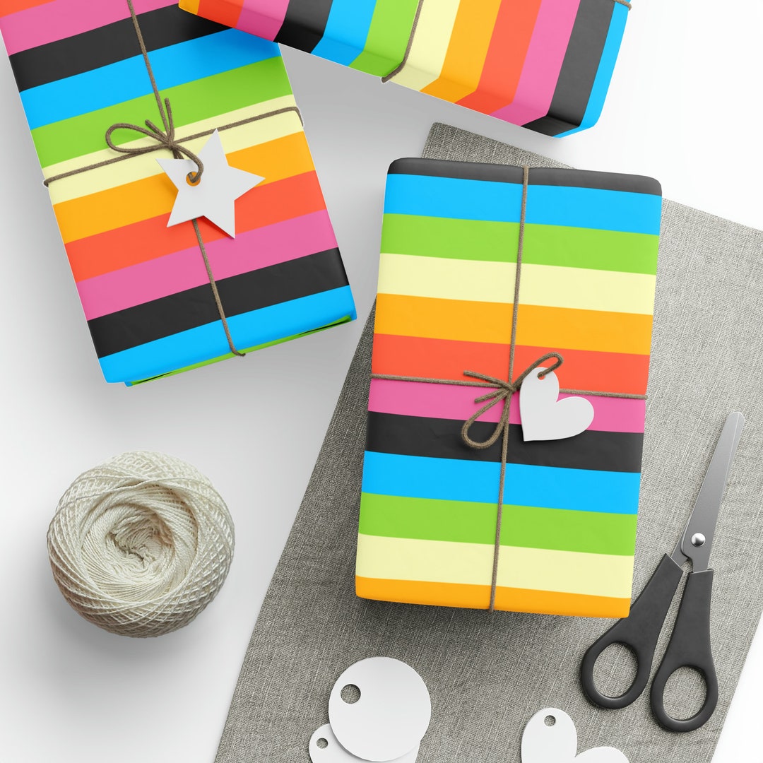 Queer Pride Wrapping Paper Queer Flag Gift Wrap Queer - Etsy
