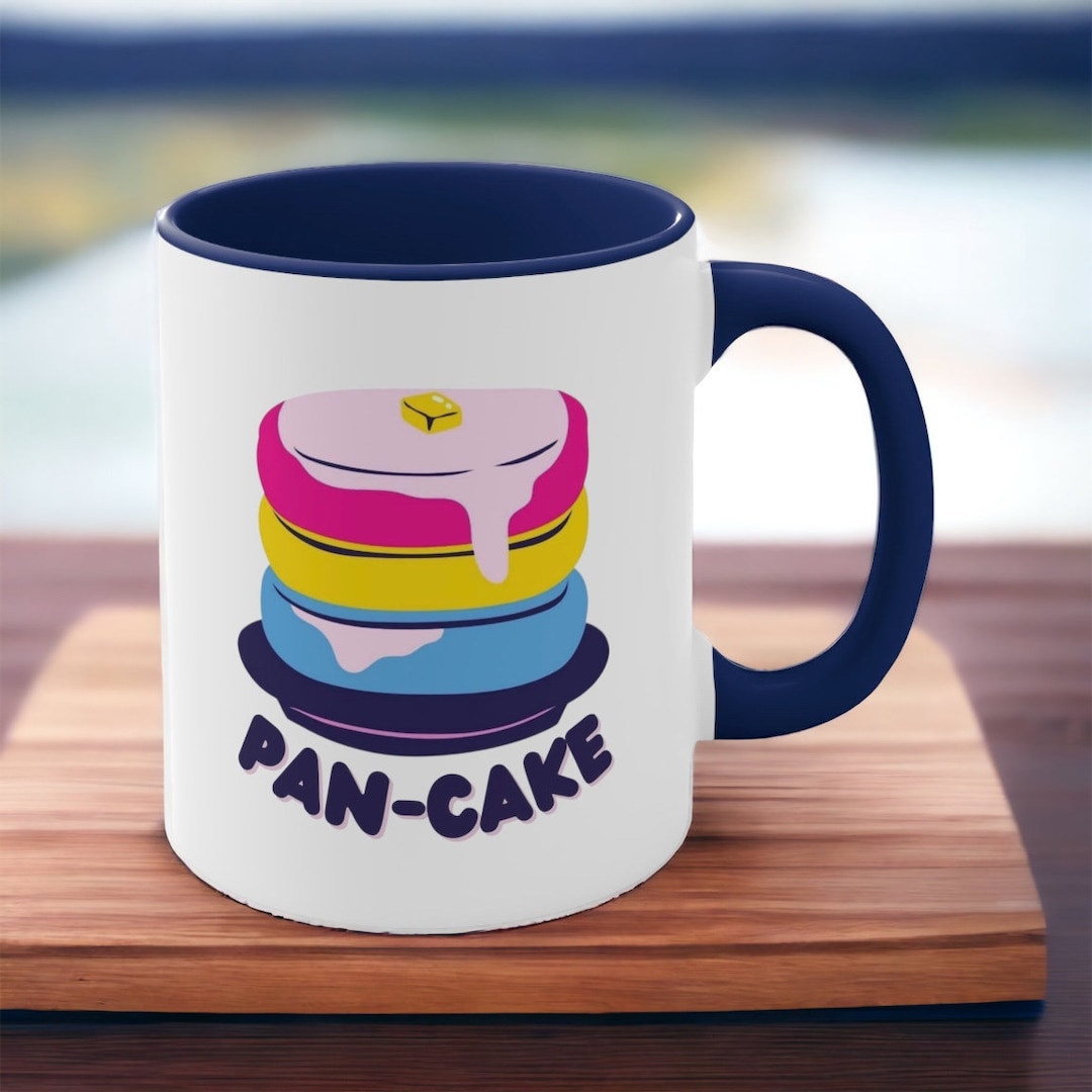 Pan-cake Pan Pride Coffee Mug, Pansexual Pride Coffee Mug, Gift for Pan ...