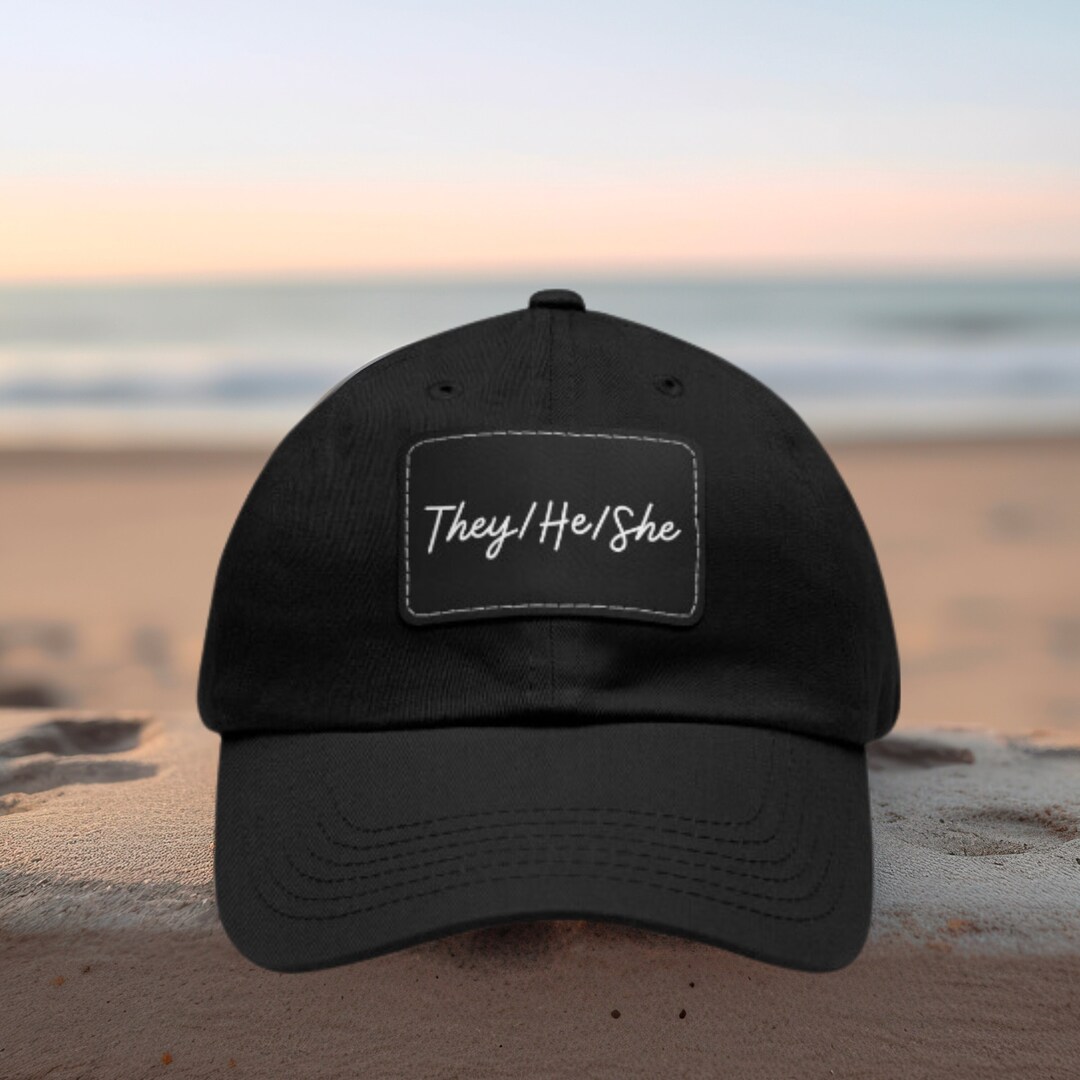 Pronouns Hat, They He She Dad Hat, Nonbinary Hat, Gift for Nonbinary ...