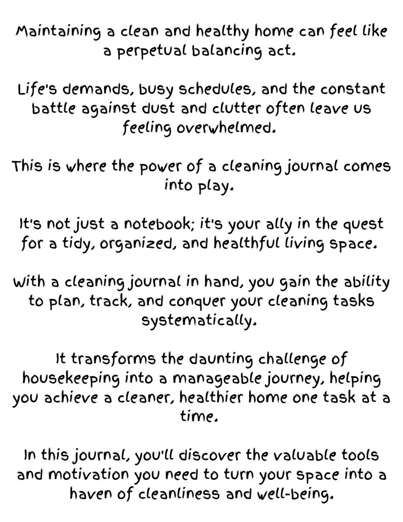 The Printable Zen Cleaning Journal With Yellow and Pink Cover - Etsy