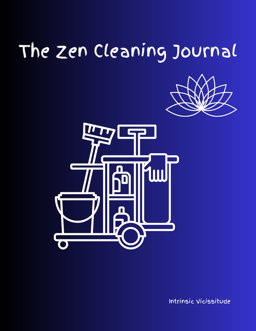 The Printable Zen Cleaning Journal With Gradient Blue and White ...