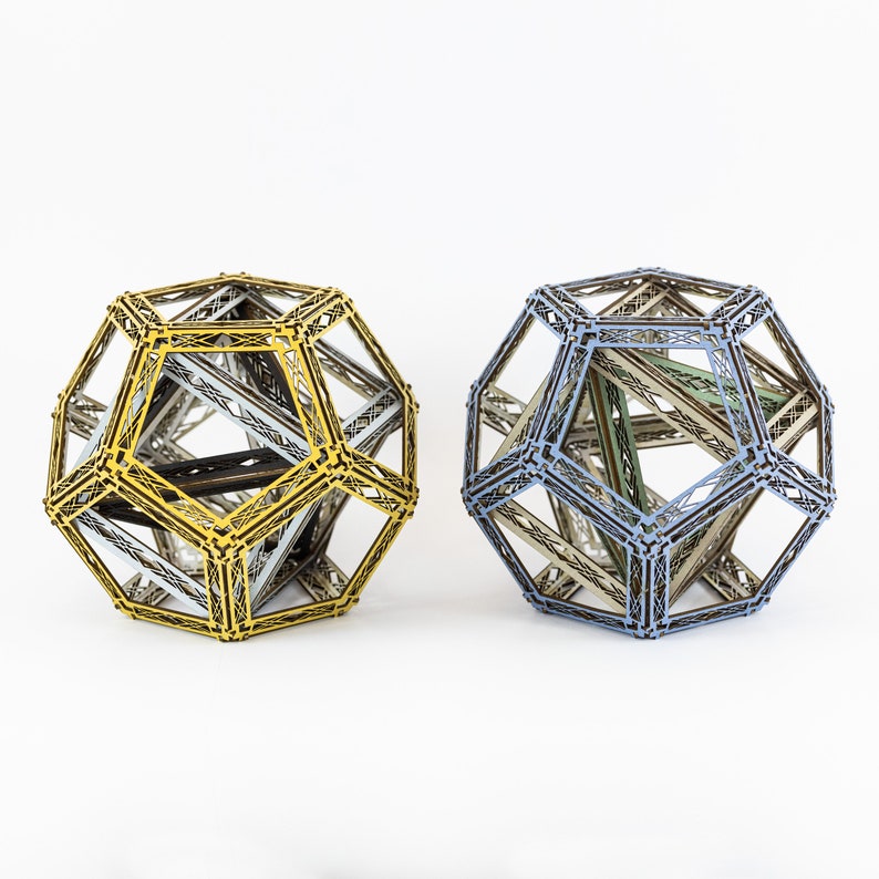 Sacred Geometry Model Kit, Nested Polyhedra Orb, Platonic Solids in ...