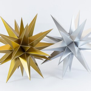 Moravian Star Model Kit [silver]. Build Size 10 Inches (25 Cm ...