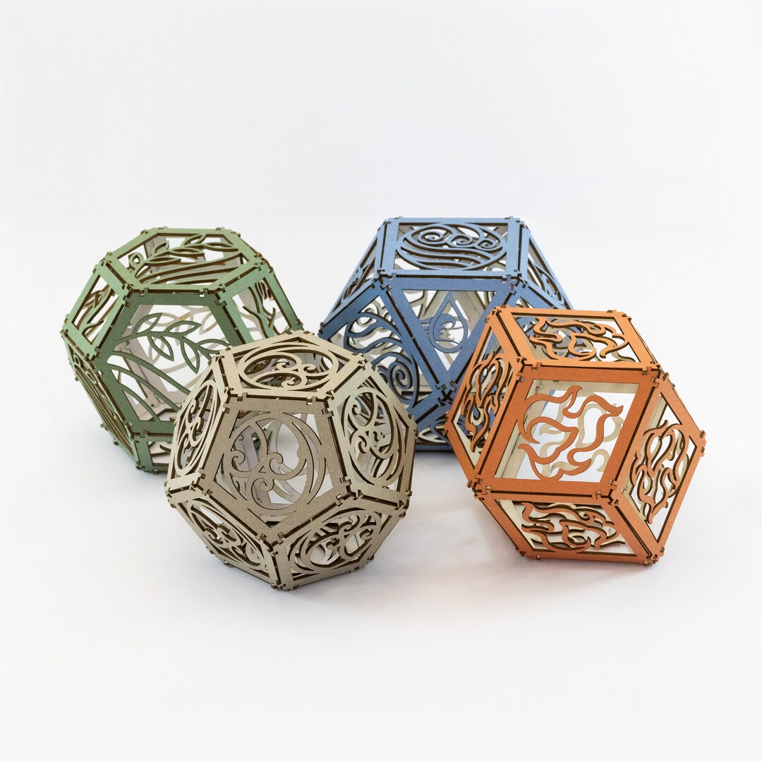 Elements of Nature Laser Cut Model Kit 4 Elemental Designs - Etsy